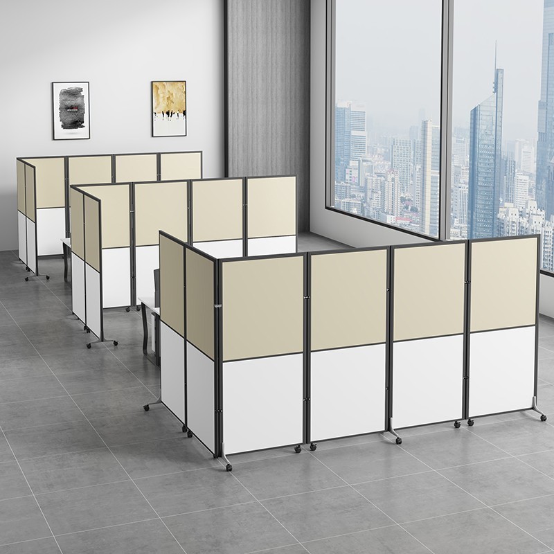 ☢Office mobile screen partition workshop movable partition wall with ...
