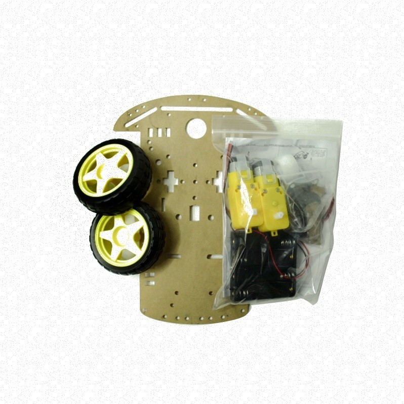 New Motor Intelligent Robot Car Chassis Kit 2WD Speed Encoder Battery ...