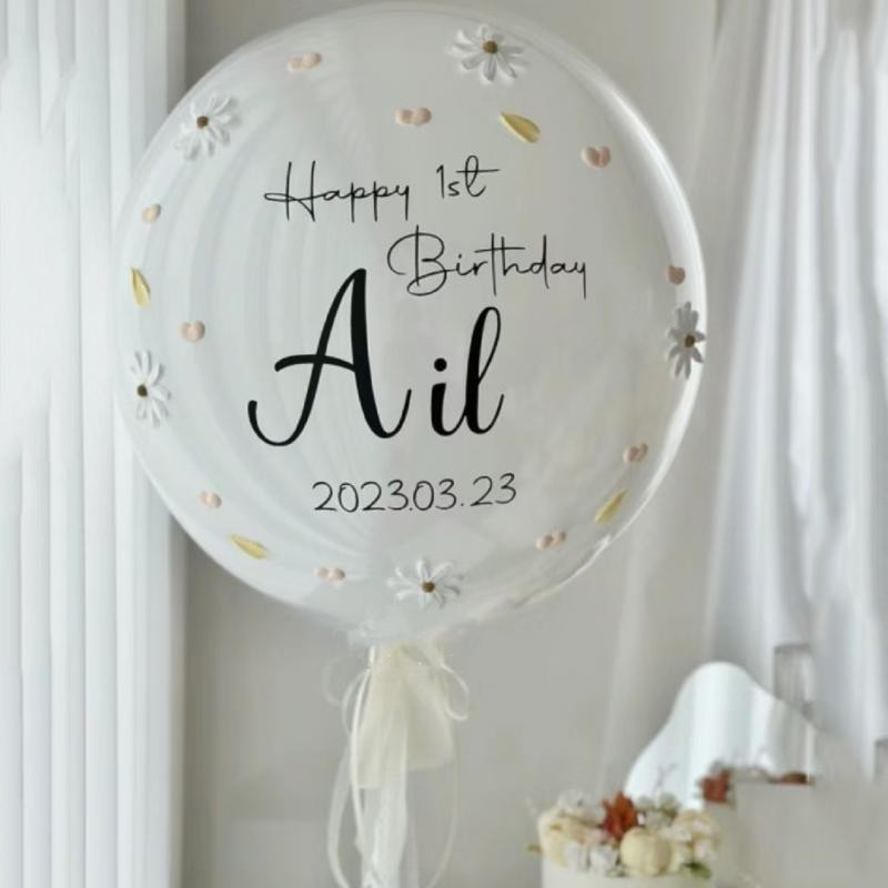 1pc personalized Balloon Name Sticker Custom Name Sticker for Bobo ...