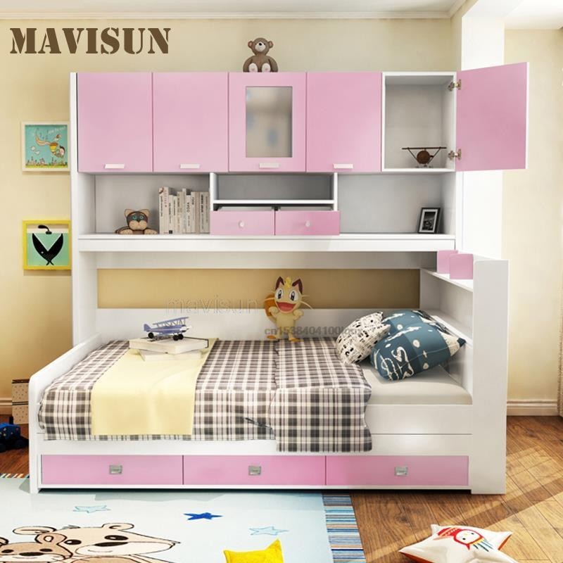 웃Girl Like Children Bedroom Two-Story Bed With Large Storage Space Hot ...