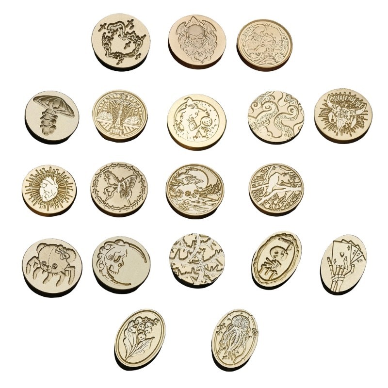 Emboss Wax Seal Stamp Head Removable Sealing Metal Stamp Head for Gift ...
