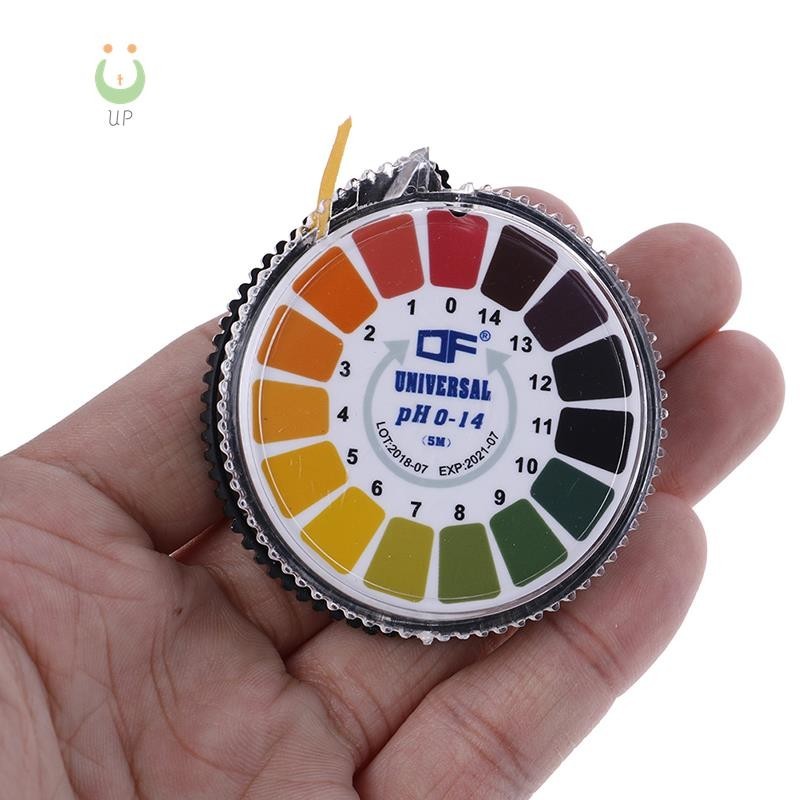 ☮1Roll/5m Laboratory Ph Indicator Test Strip 0-14 Paper Litmus Alkaline ...