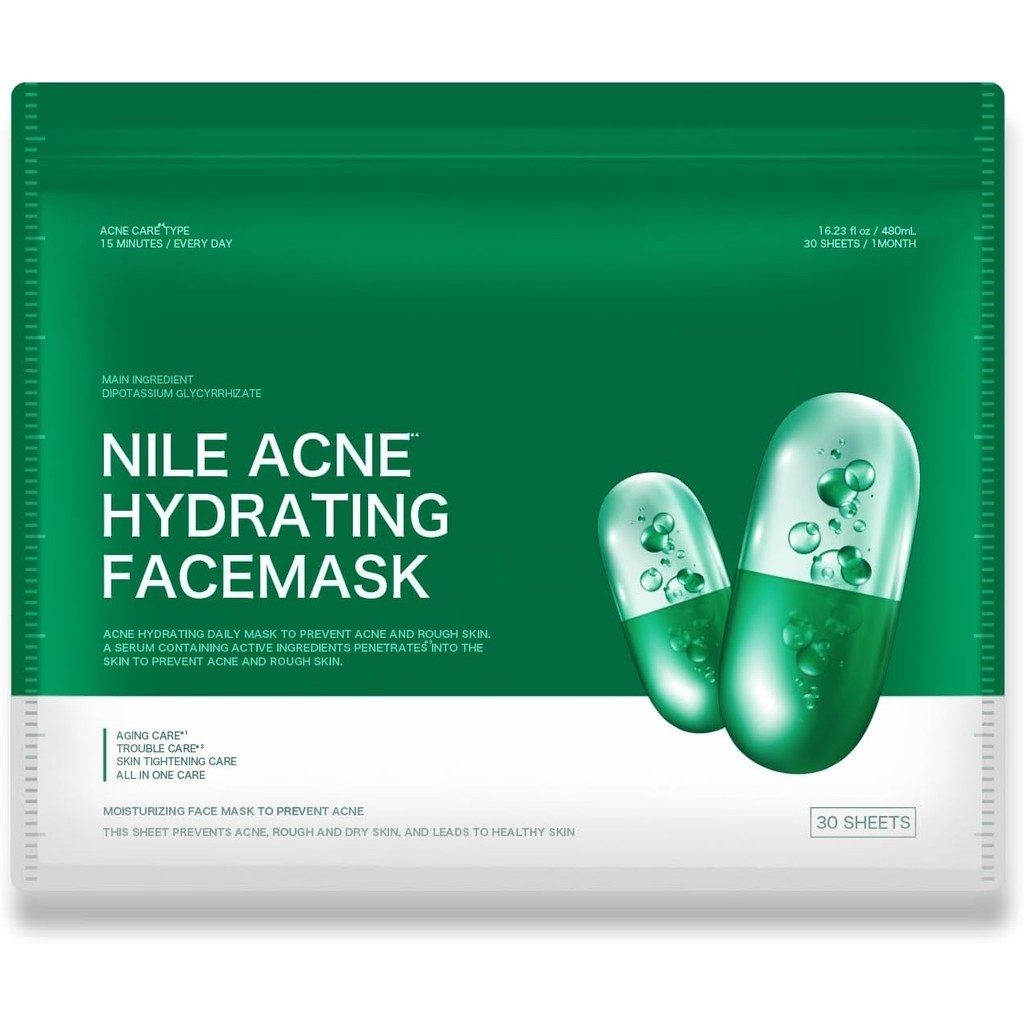 NILE Acne Pack, Men's, Women's, Nightcare, Quasi-drug, Pack of 30 High ...