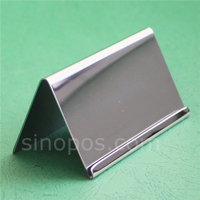 【Stainless Steel Tabel Tent Card Holder, signage heavy duty metal ...