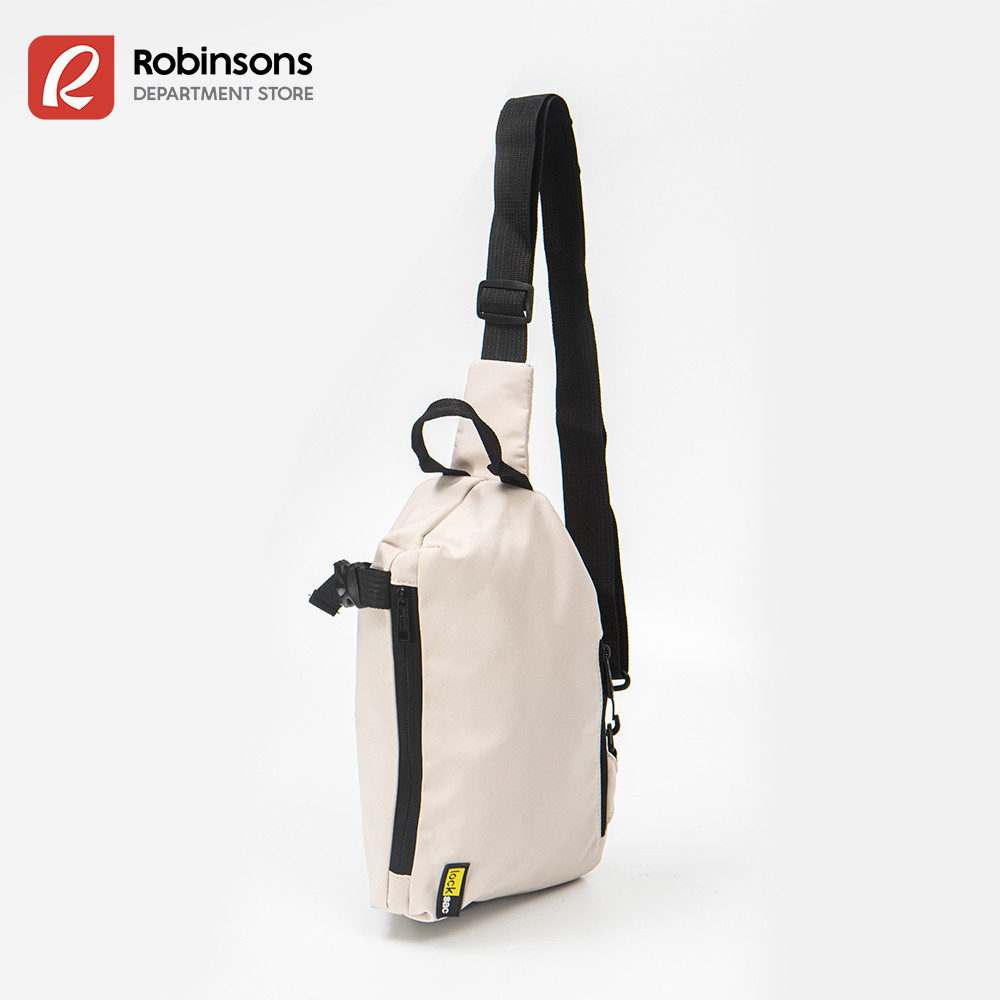 Locksac Nylon Body Sling Bag White | Shopee Philippines
