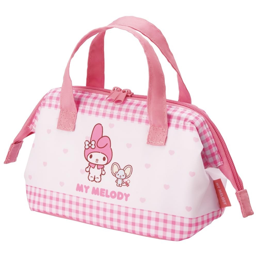 Skater Insulated Lunch Bag with Clasp, Children's Size, For Children's Bento Boxes, My Melody ...