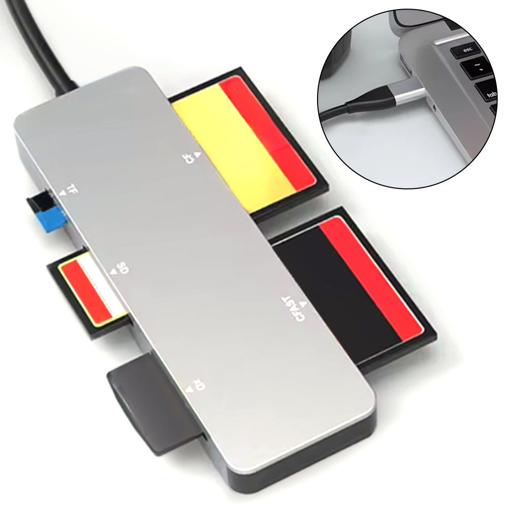 -5 in 1 Memory Card Reader 5Gbps CFast+XD+CF+SD+TF Reader All In One ...