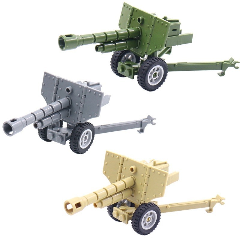 WW2 Soldier Military Weapon Gun-howitzer Mini Action Figures ...