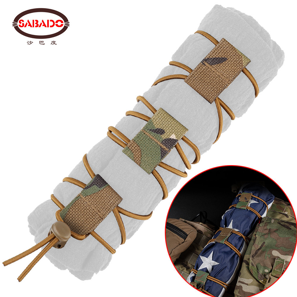 Tactical National Flag Bungee Elastic Fasten Strap Old Glory Military ...