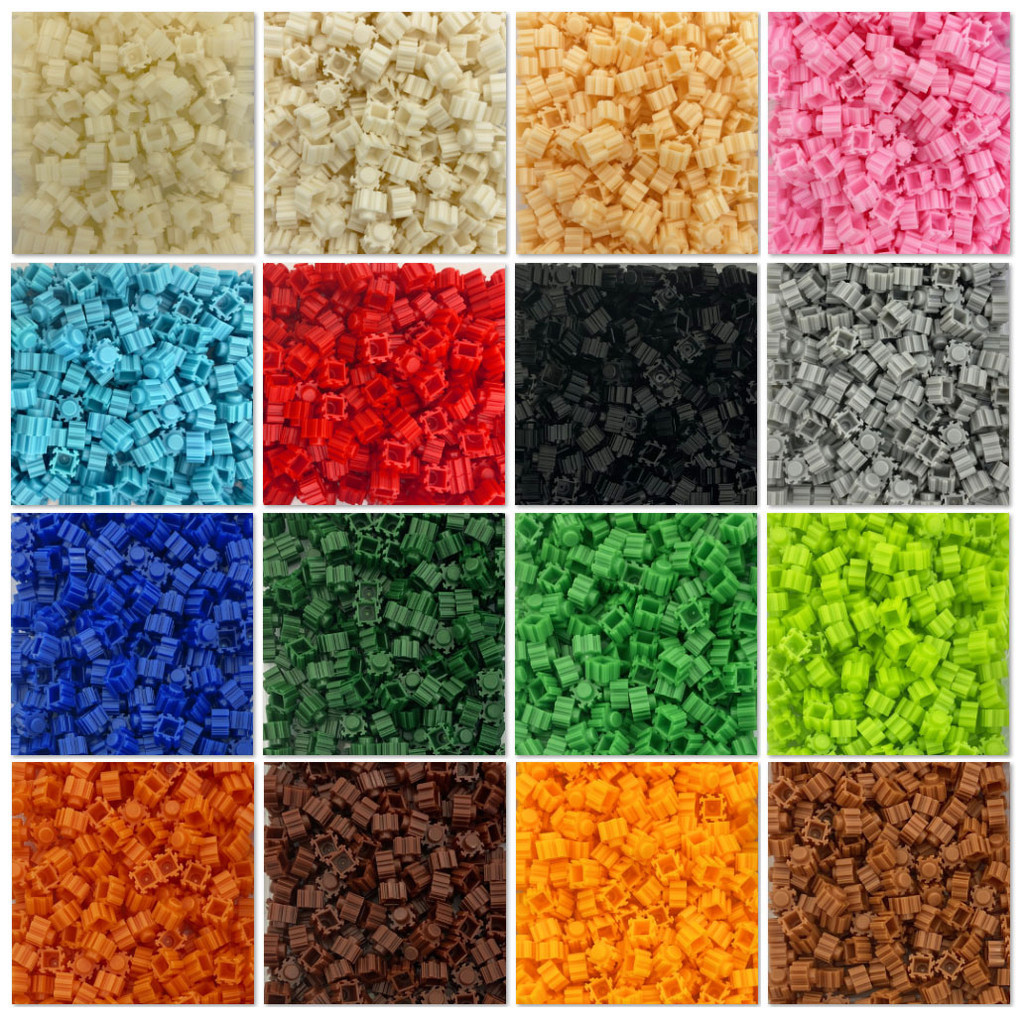 200pcs 8*8mm Pixel Art Puzzle Micro Diamond Building Blocks 20colors ...