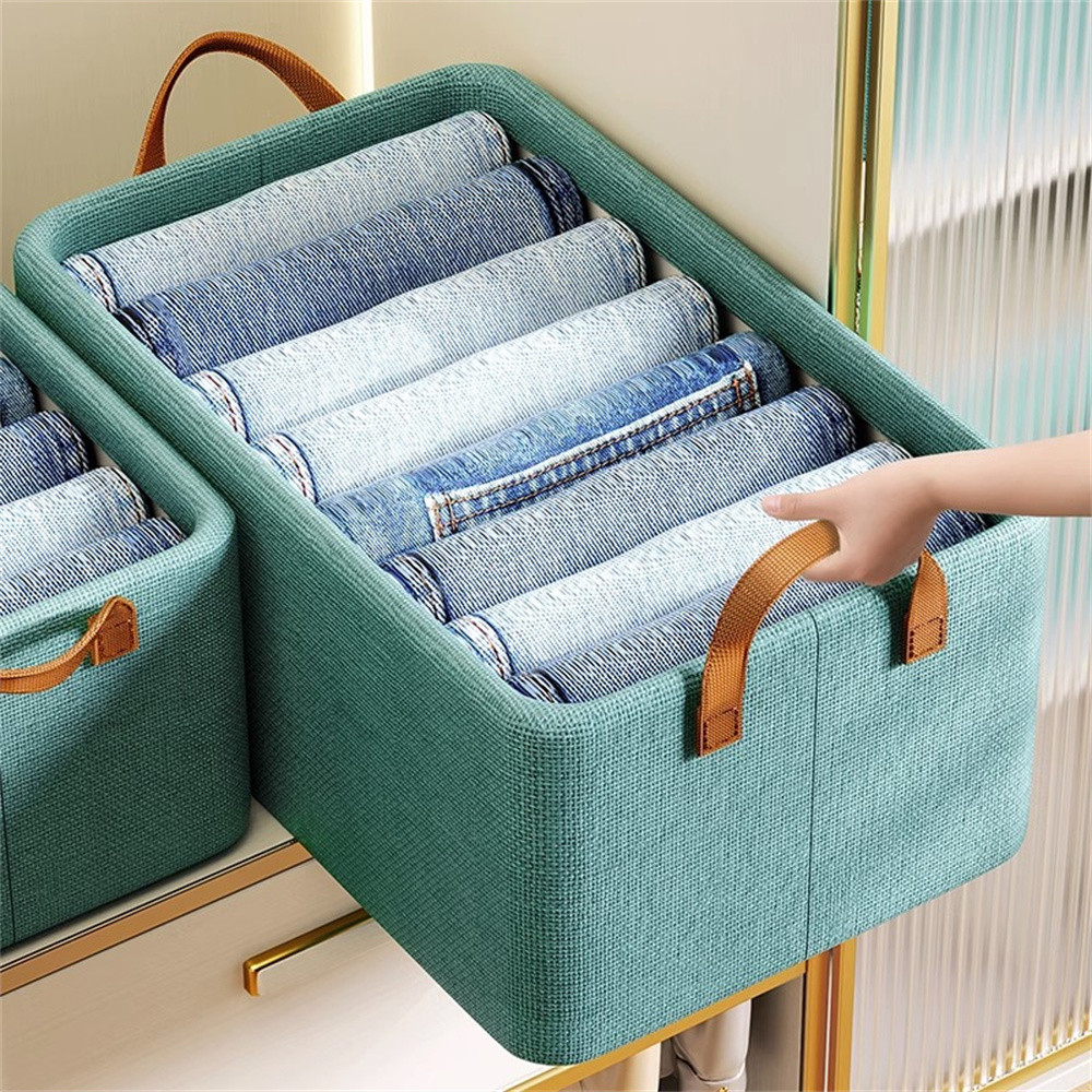 Collapsible Clothing Organizer Bedroom Wardrobe Closet Clothes Pants ...