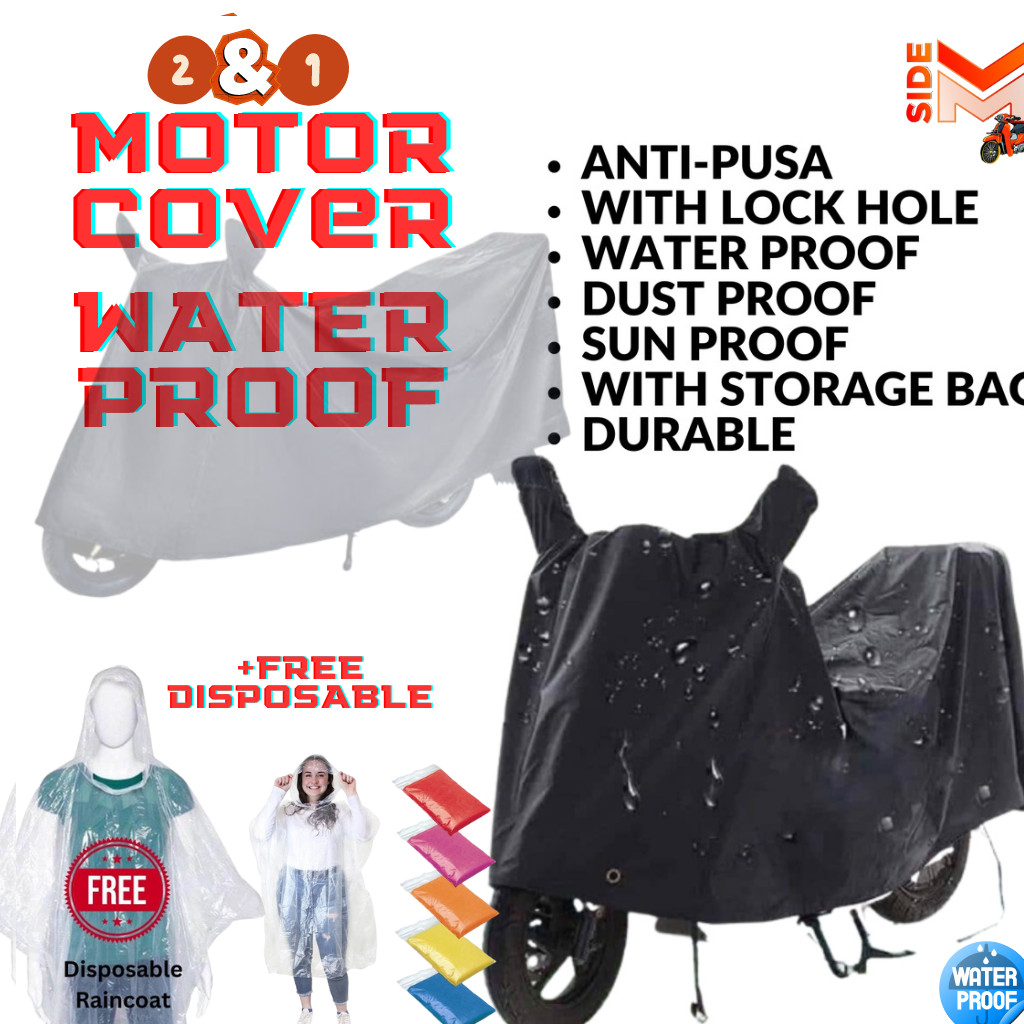 RUSI KR-Y Waterproof Motorcycle Cover Motor Cover 2&1 Offer Fit To All ...