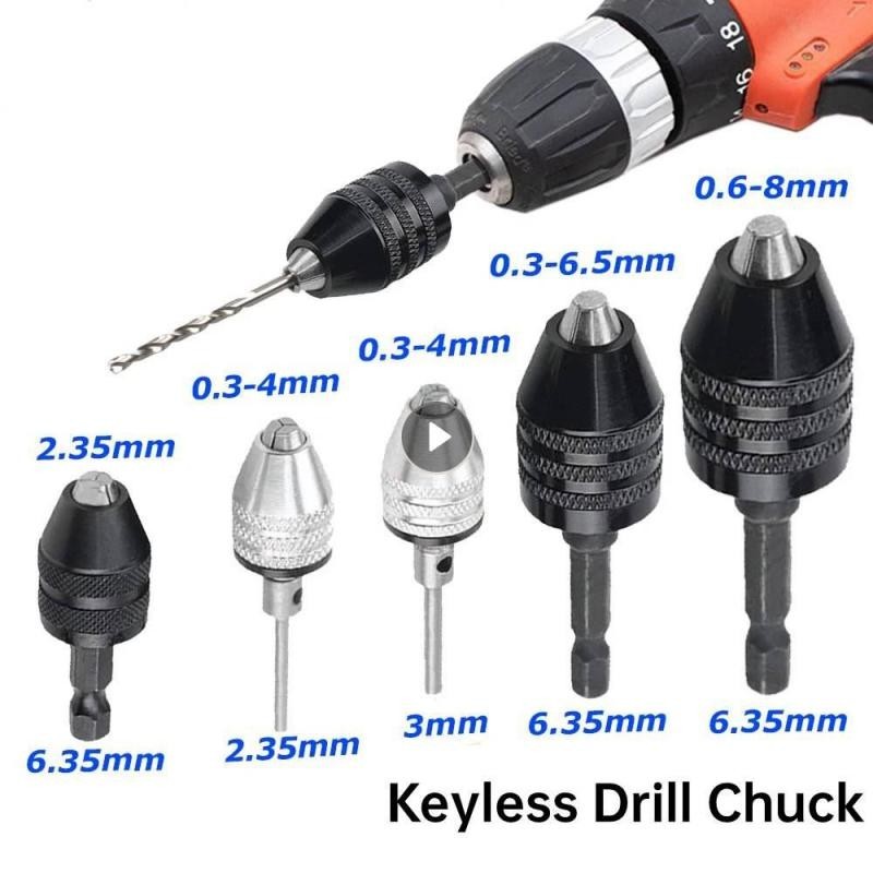 Drill Chuck Keyless Screwdriver Impact Driver Adaptor Electric Micro ...
