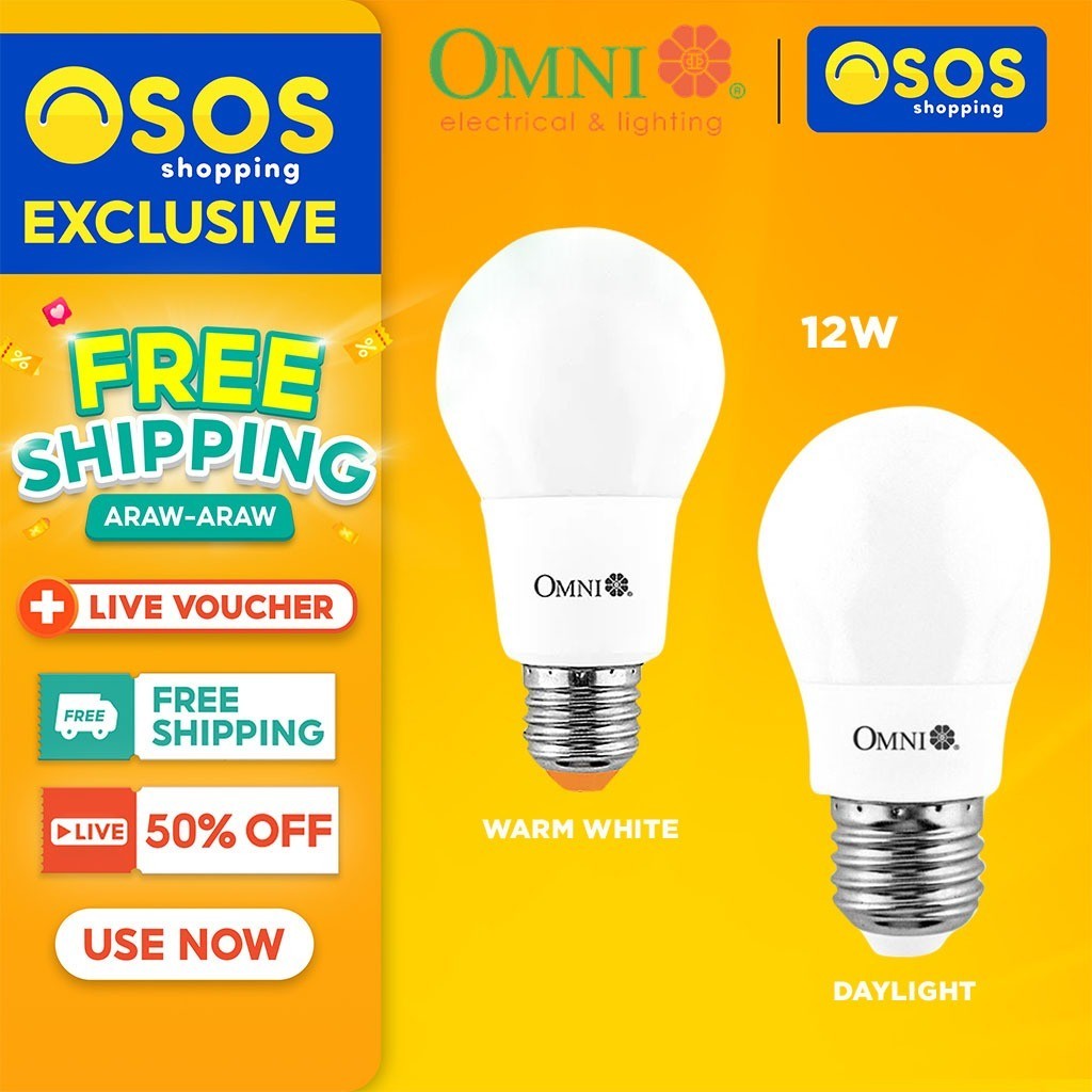 Omni LED Lite A65 Bulb 12W E27 Base LLA65E27-12W Daylight / Warm White ...