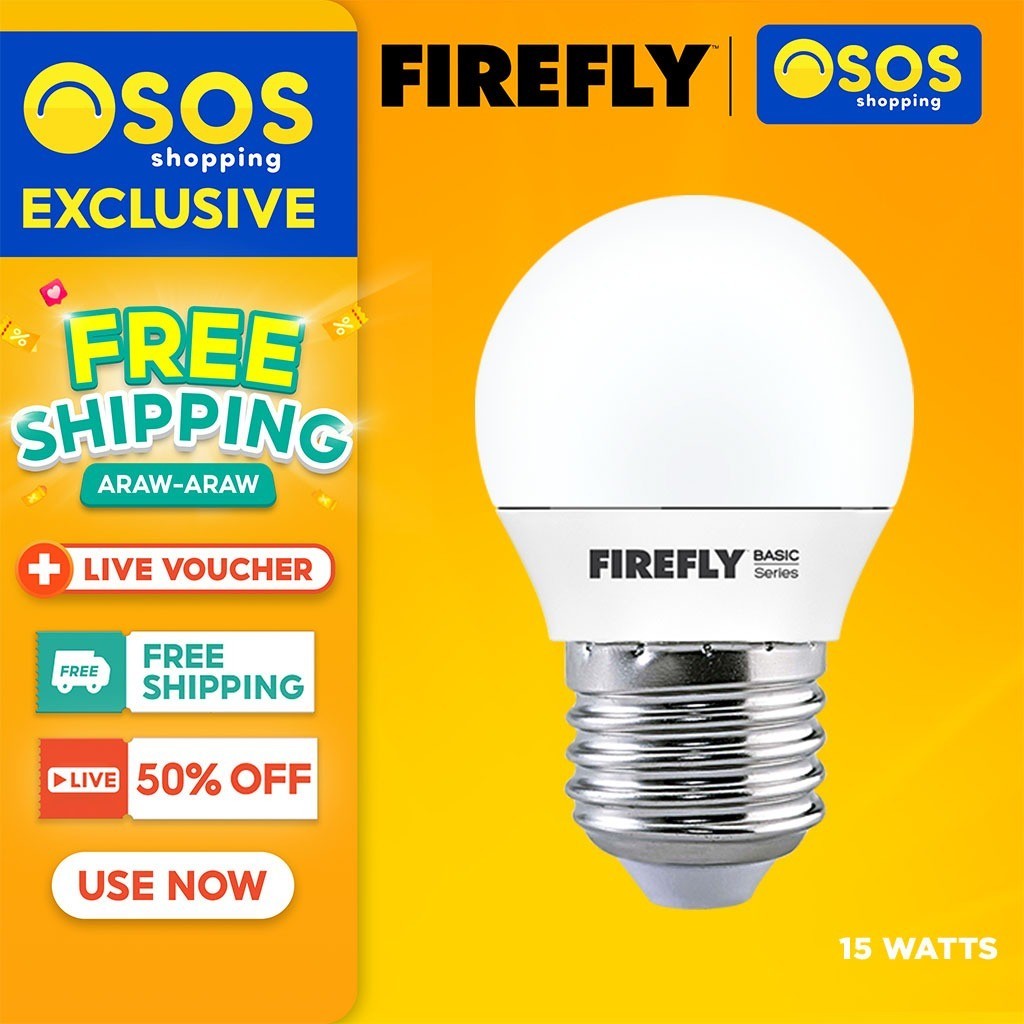 FIREFLY Basic Series E27 Super Bright Energy Saving LED Bulb 3watts to ...