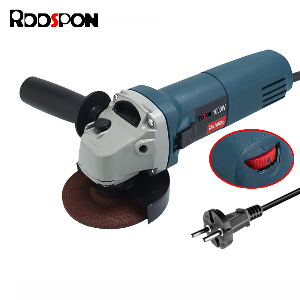 1000W Electric Angle Grinder 220V 100mm 125mm Corded Grinding Machine 6 ...