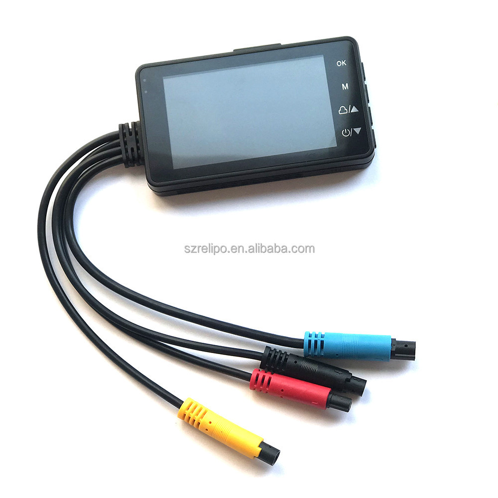 Mini Motorcycle Dual Camera Dash Cam Motor Driving Recorder Black Box ...