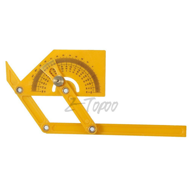 Plastic Angle finder protractor 180 Degree Pointer Protractor Ruler ...
