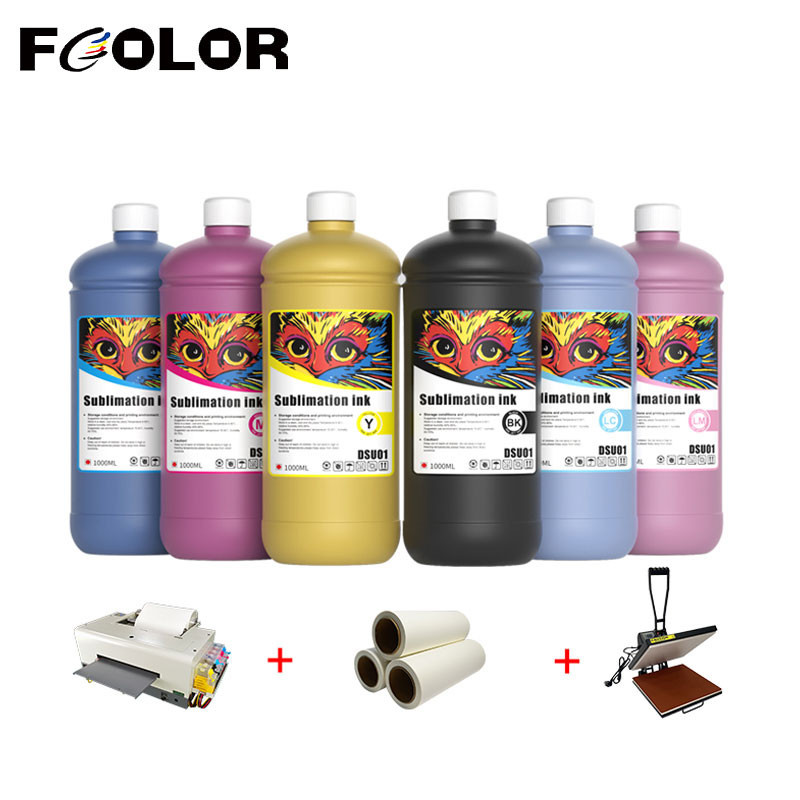 Fcolor 6 Color 500ml Sublimation Ink for Epson Inkjet Printer Mugs ...