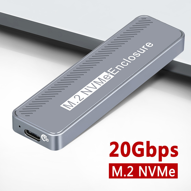 ☪20Gbps M.2 NVME Enclosure USB 3.2 GEN 2X2 Type C NVME SSD Enclosure ...