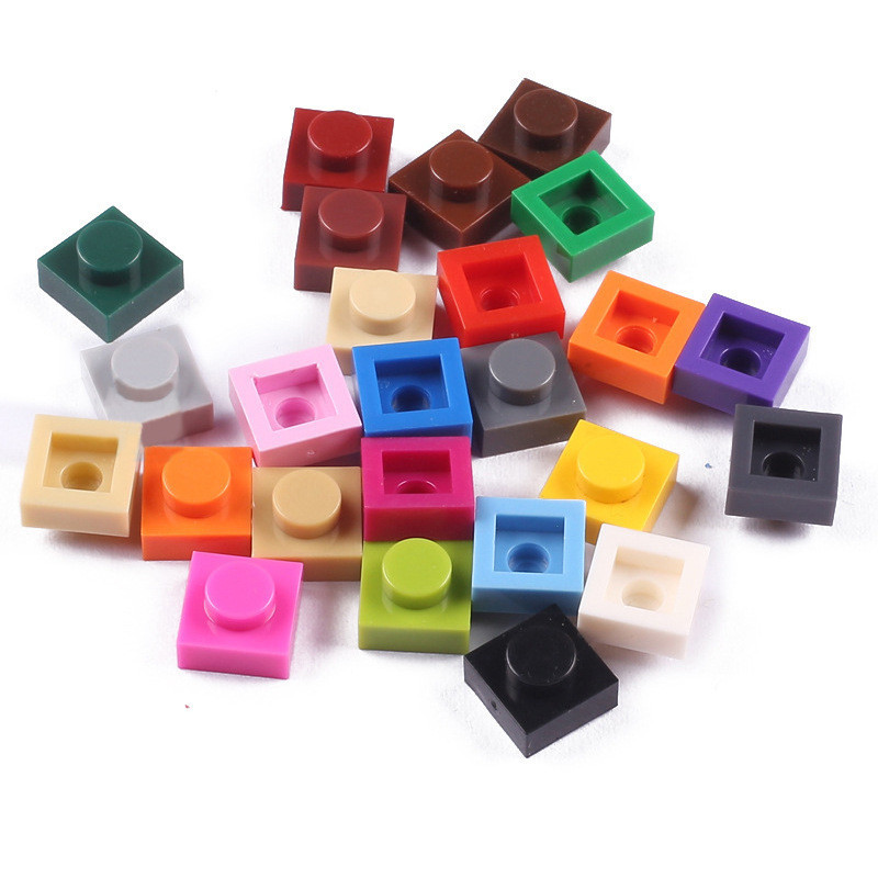 1500PCS Bulk Building Blocks 1x1 Dots 25Color Educational Creative Size ...