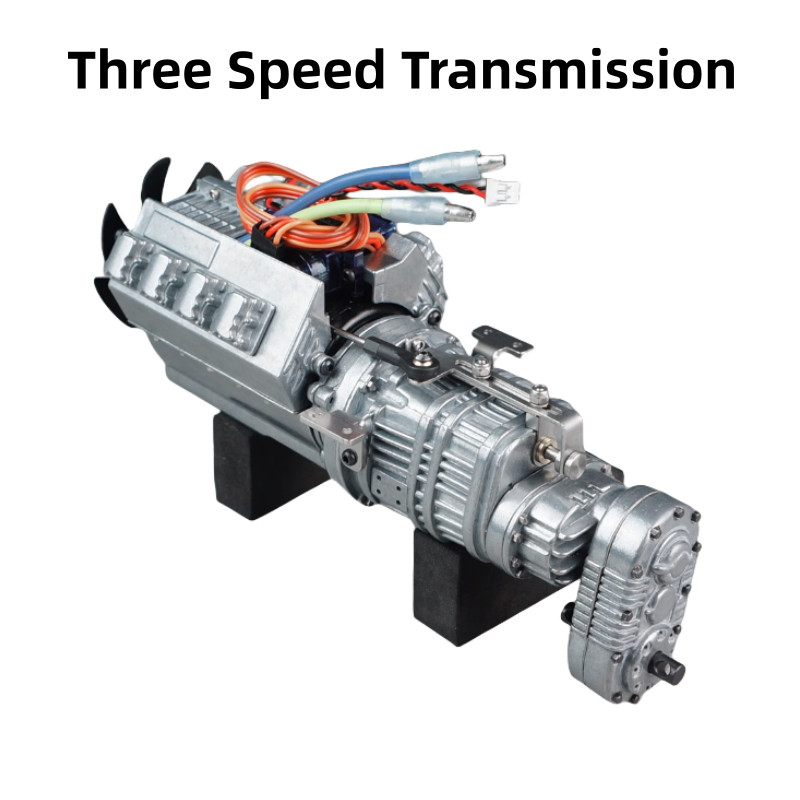 ⚔Metal High Torque Three Speed Transmission Gearbox For 1/14 Tamiya RC ...