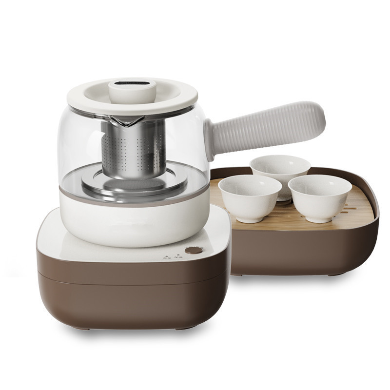 ☮220V 500ML Electric Tea Cooking Machine Glass Kettle Portable Teapot ...