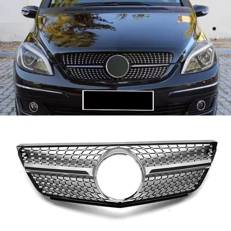 ☑Diamond Style Front Bumper Grille Tuning Racing Grill For Mercedes ...