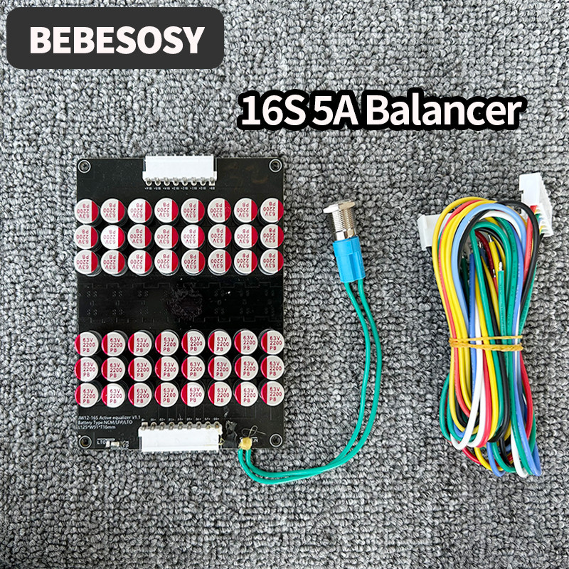 ☫12S-16S 5A Balancer for Li-ion LiFePo4 LTO Battery Active Balance 13S 14S 15S Equalizer 48V ...