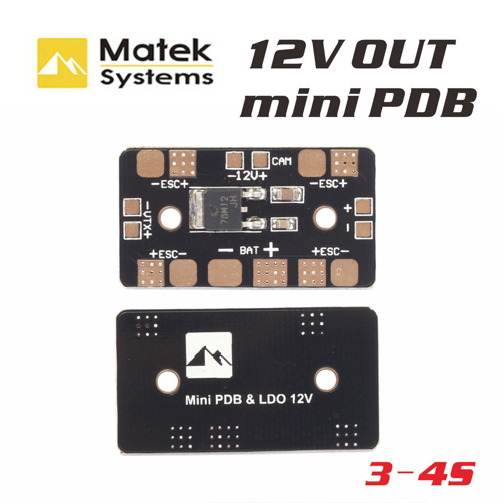 Matek Mini PDB Power Distribution Board with 12V Linear Voltage ...
