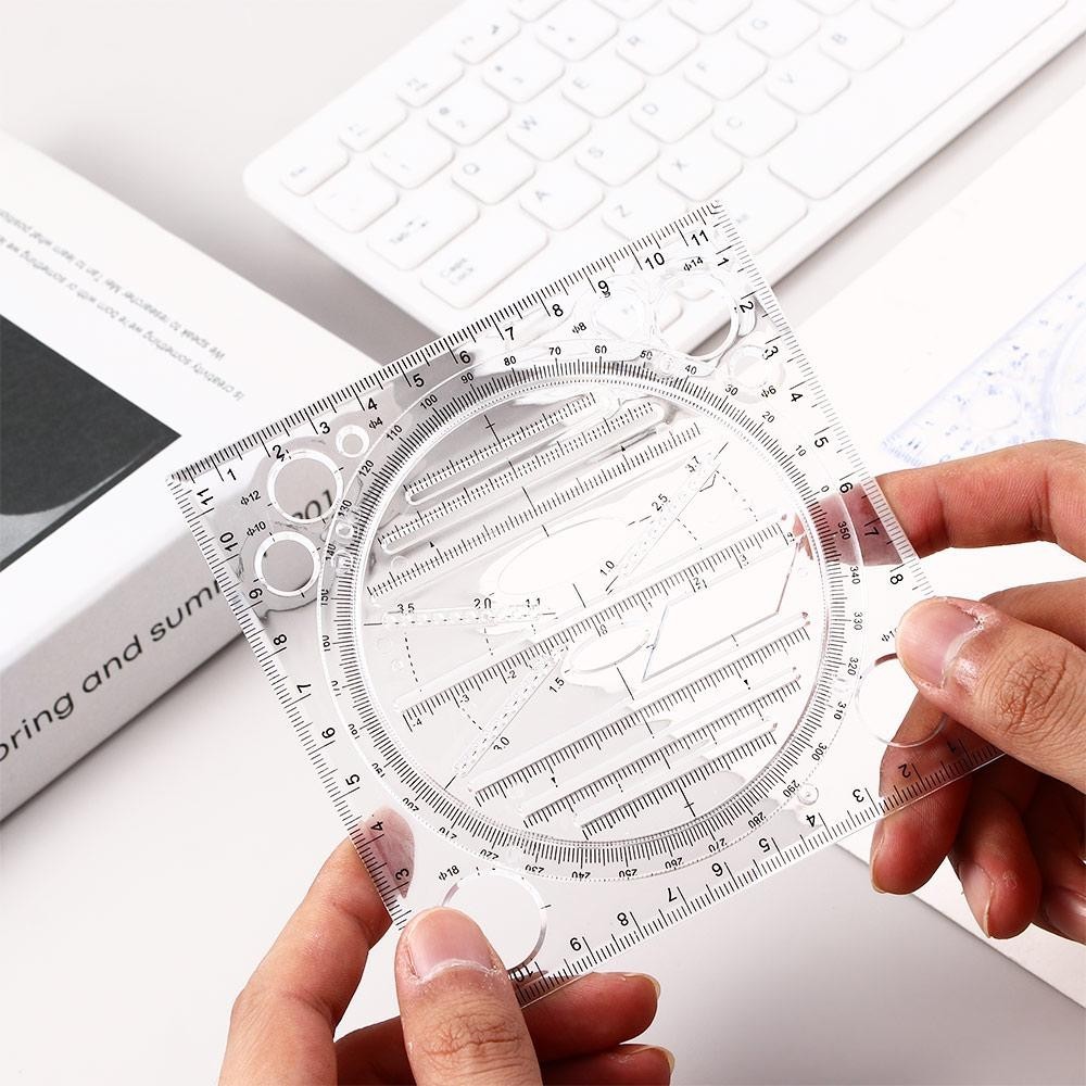 Design Drawing Ruler Multifunctional Drawing Ruler Springhall Angle ...
