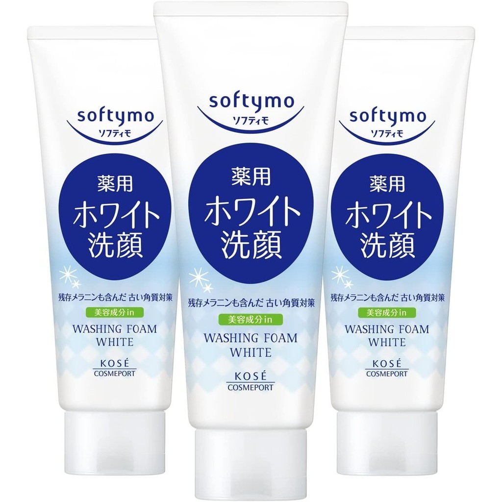 Directly from Japan Softymo Kose White Medicated Facial Cleansing Foam, 5.3 oz (150 g), Set of 3 ...