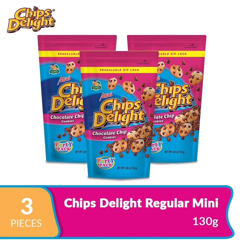Chips Delight Regular Mini 130g (3 Pieces) | Shopee Philippines