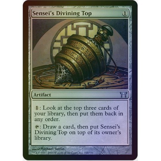 MTG Proxy Card - Sensei's Divining Top (Foil) | Champions of Kamigawa ...