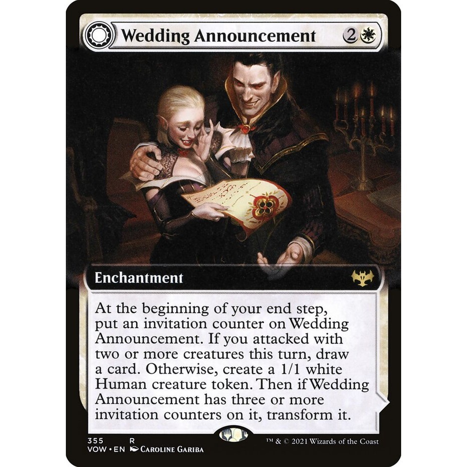 MTG Proxy Card - Wedding Announcement (Extended Art) | Innistrad ...