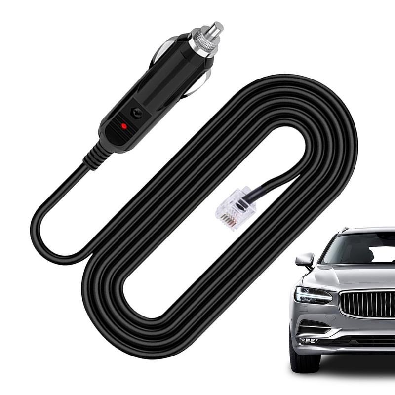 ☫Rj11 Power Cord 12V 2A Radar Detector Lighter To Rj11 Adapter ...
