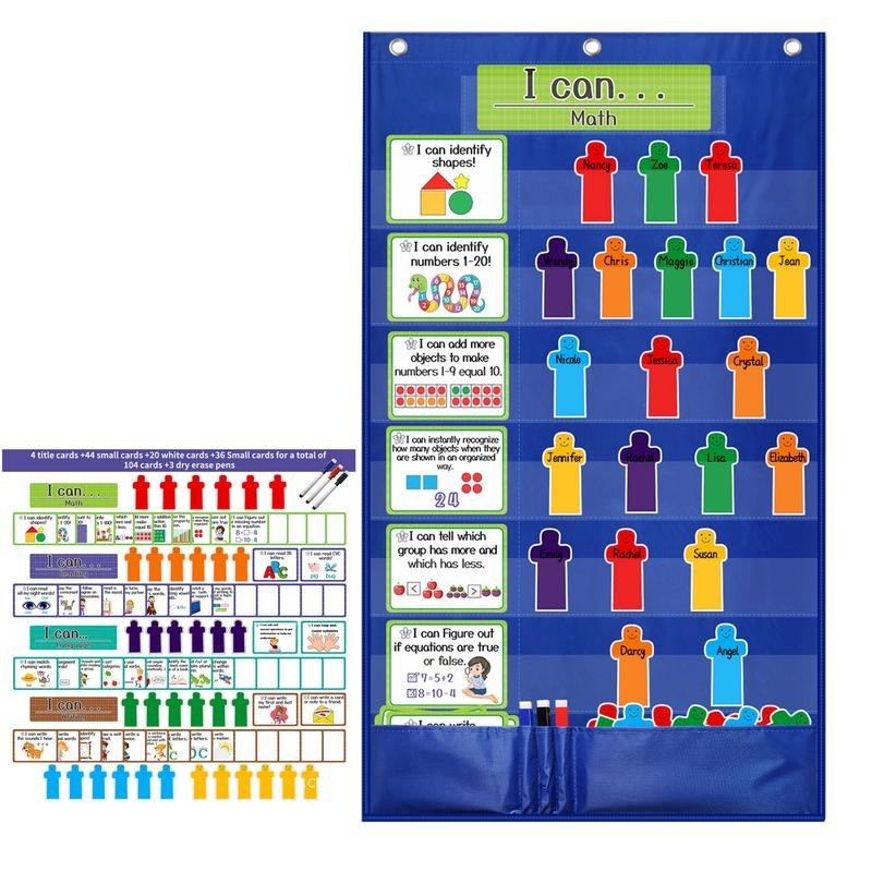 Large Pocket Chart Pocket Chart Course Objectives Charts File Organizer ...