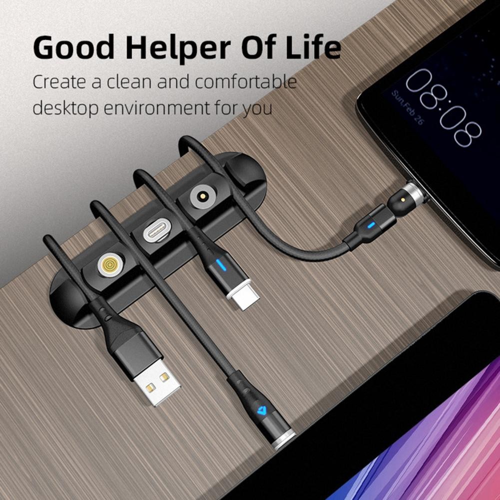 ~Convenient Cable Tie Fixer Management Cable Holder Portable 4 Holes ...