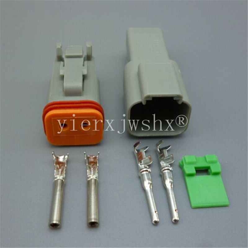 웃Yierxjwshx 2pin DT Waterproof Male Female Electrical Connector plug ...