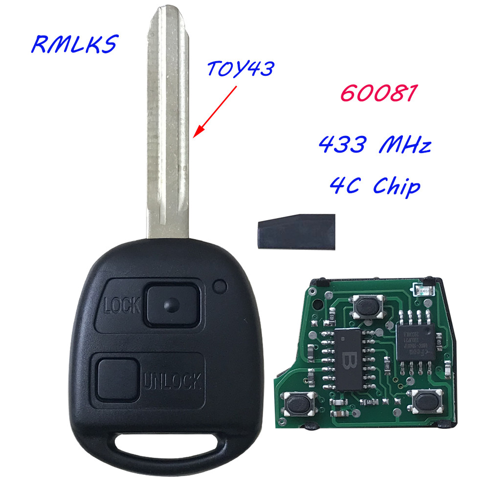웃For Toyota Corolla RAV4 Yaris Replacement Remote Control Car Key Fob ...