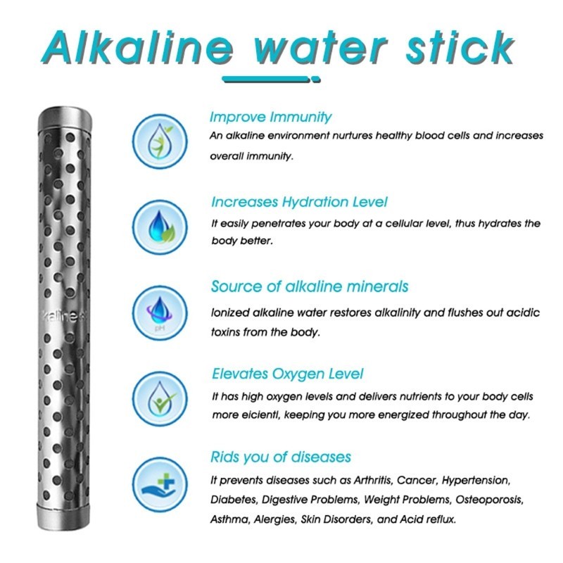 ♡Mini Portable Alkaline Water Stick Hydrogen Mineral Purifier Increases ...