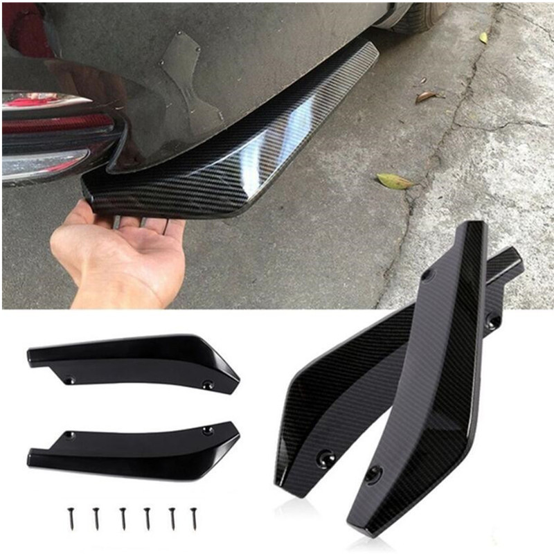 ☂2Pc Universal Car Rear Bumper Lip Spoiler Accessories for Renault clio ...