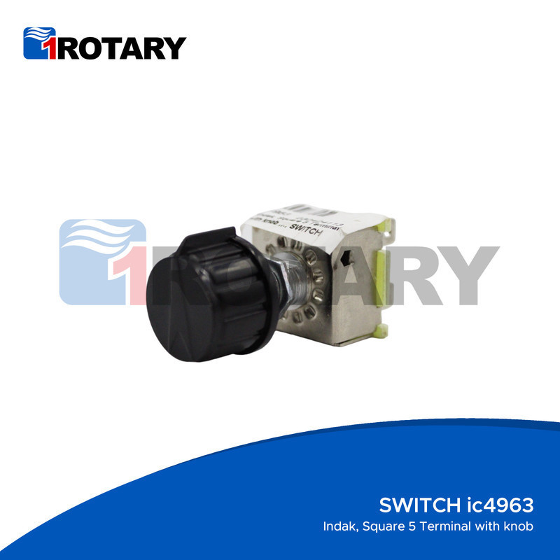 1Rotary Indak Auto Electrical Switch | Square Shape | 5 Terminals with ...