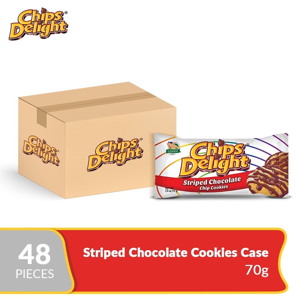 Chips Delight Striped Chocolate 70g Case | Shopee Philippines