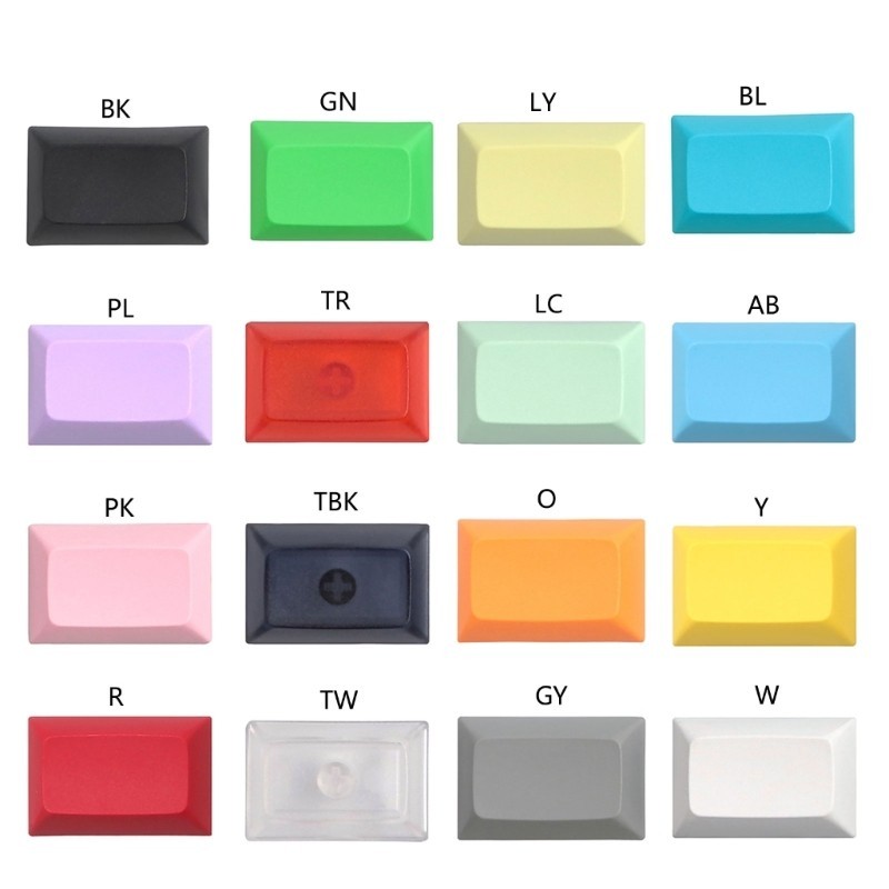 ☫DSA Keycap Set PBT Blank Keycaps DSA 1.5U Height Supplement Keycap Set ...