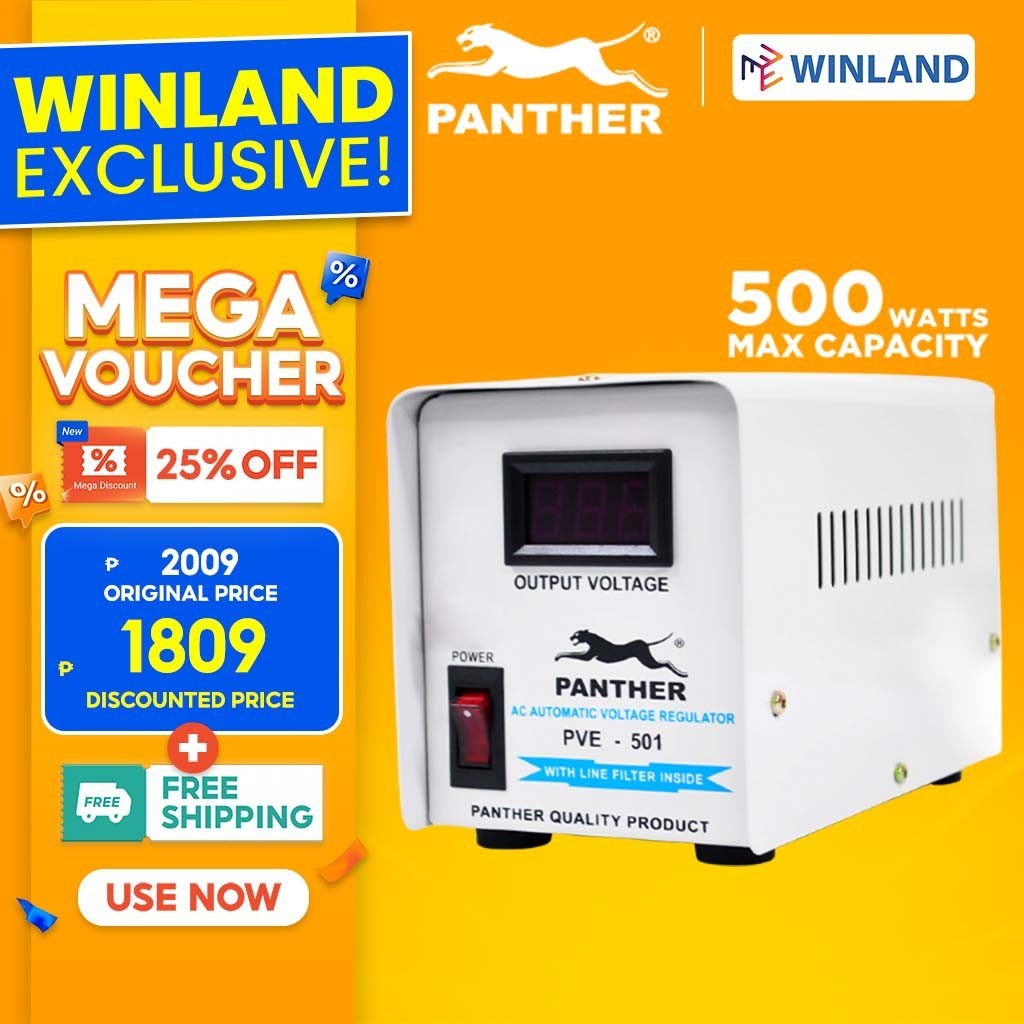 Panther by Winland PVE 501 AVR Relay Type, 220V AC Output, Automatic ...