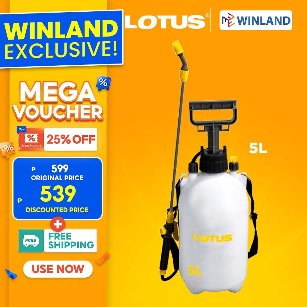 Lotus by Winland 5 Liters Shoulder Hand-Operated Garden Sprayer ...