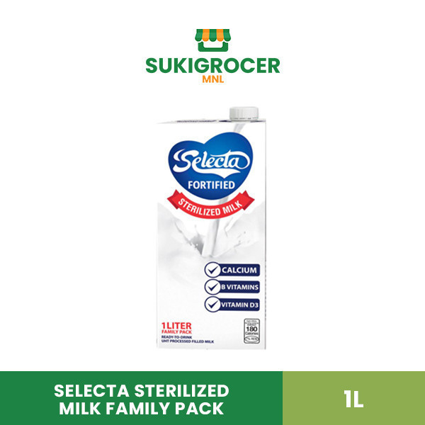 Selecta Sterilized Milk Family Pack 1L | Shopee Philippines
