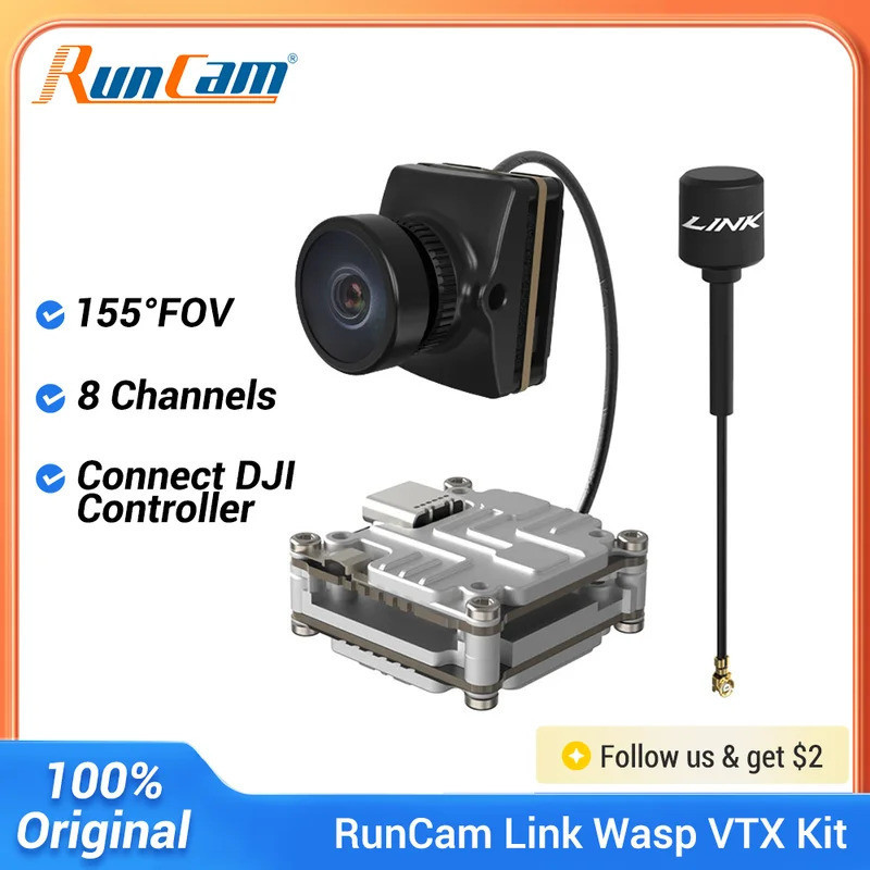 RunCam Link WASP/ Wasp Nano HD Kit VTX 120FPS 4:3 Digital patible with ...