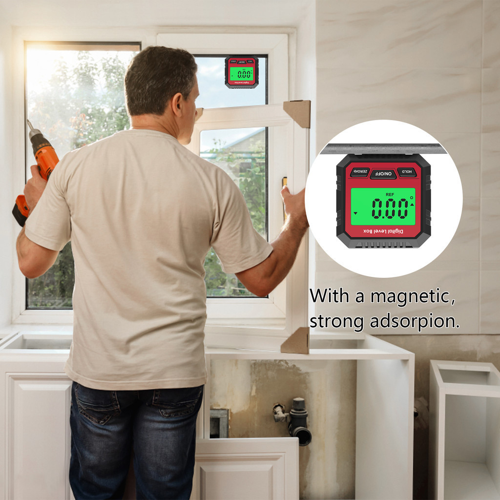 Digital 360 Degree Protractor Inclinometer with Magnetic Base ...